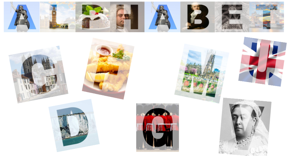 Літери англійська мова для декорування Інші методичні матеріали Англійська мова