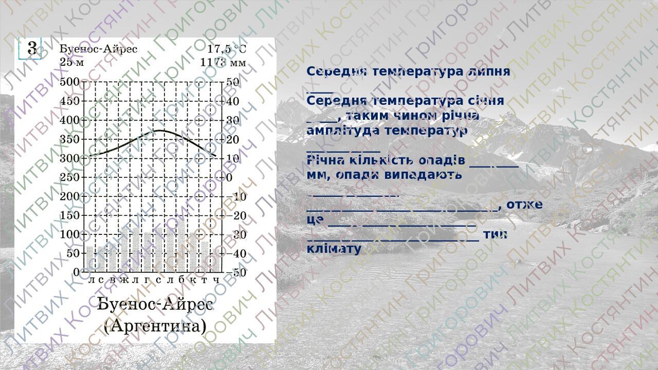 Практична робота №6 Визначення типів кімату Південної Америки за